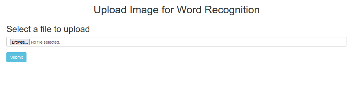 Handwriting Recognition | wenhao.L